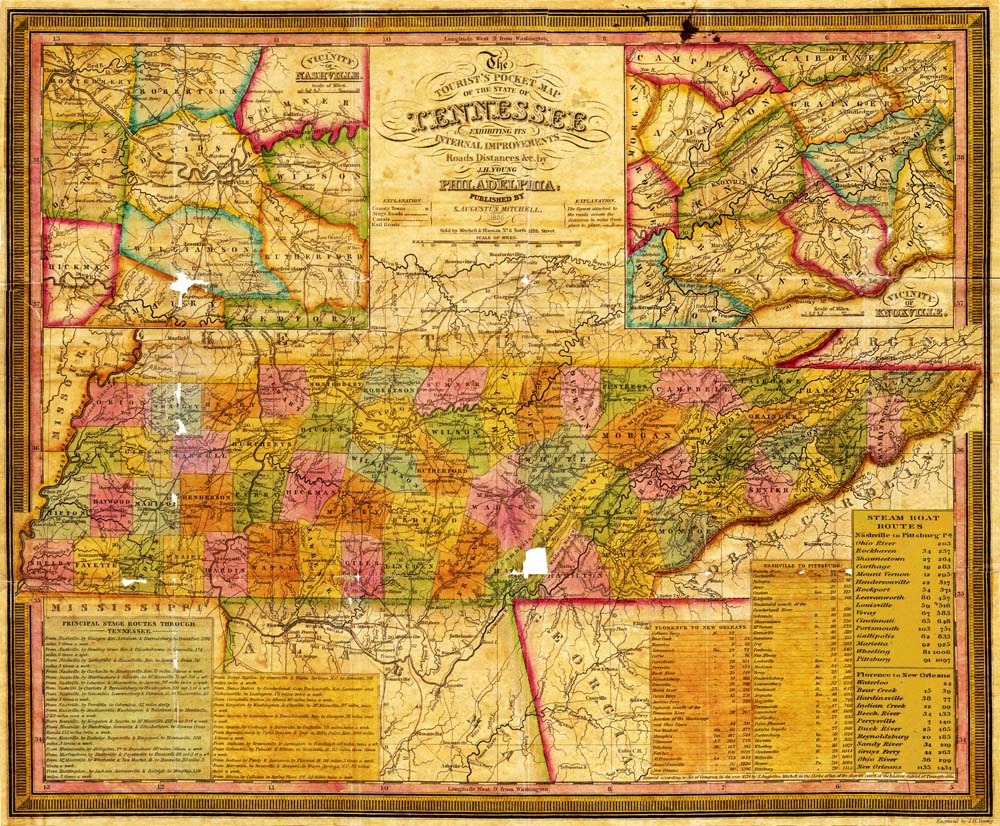 Enlarged Road Map Of Tennessee